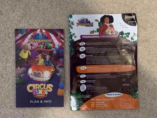 PLOPSALAND DE PANNE 2023 Theme Park Map and Halloween and Entertainment ...