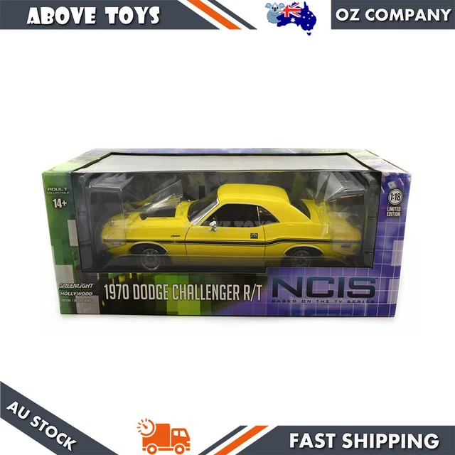GREENLIGHT 1:18 SCALE NCIS 1970 Dodge Challenger R/T Yellow Diecast Car ...