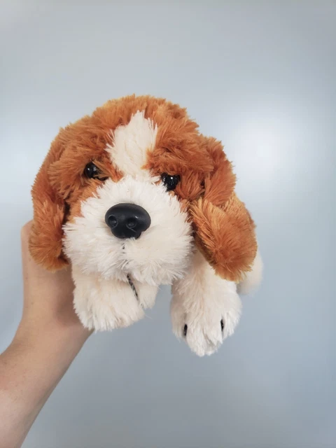 8” PUPPY DOG Plush Soft Toy Kid Connection Black Tan Brown White Asda £ ...