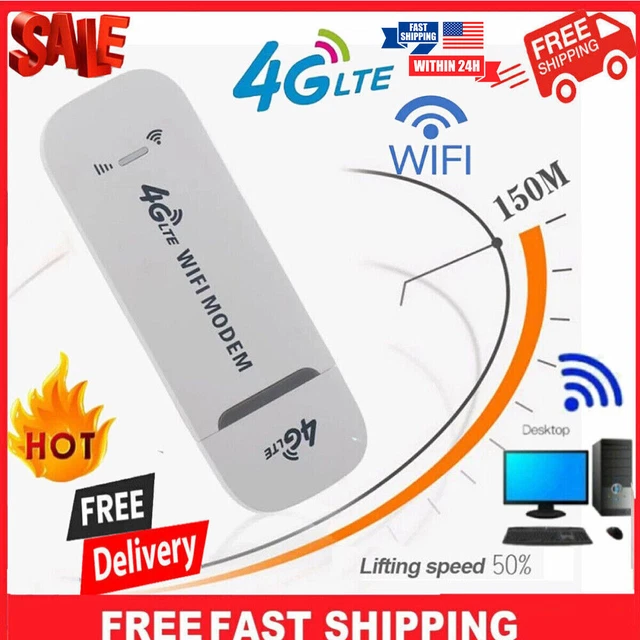 4G LTE WIRELESS WiFi Router USB Dongle 150Mbps Modem Adapter Mobile ...