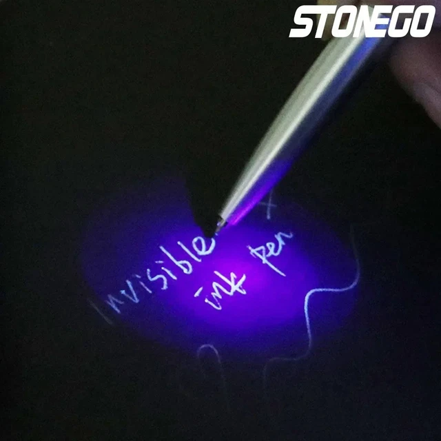 INVISIBLE INK PEN with Uv Light Hidden Handwriting Novelty Ballpoint ...