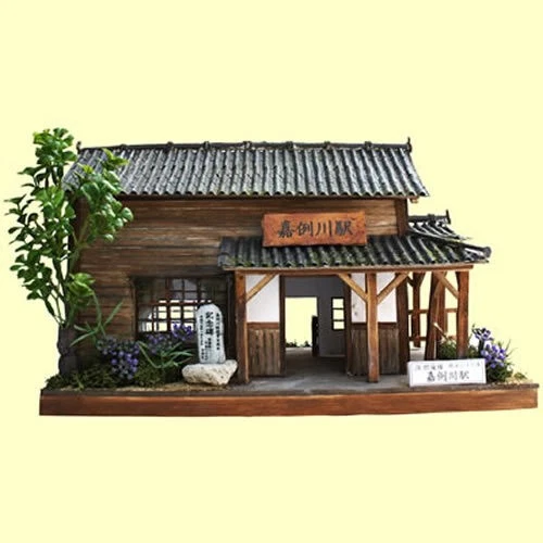BILLY HANDMADE DOLLHOUSE kit Japan of station building series Kareigawa ...