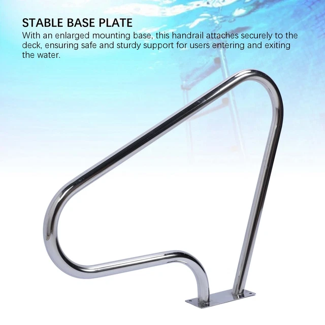 SWIMMING POOL HAND Rail Pool Handrail 304 Stainless Steel For Spa £357. ...