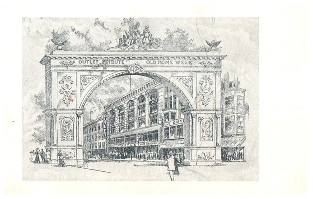 OUTLET TRIBUTE OLD Home Week Providence Rhode Island Kaufhaus Postkarte ...