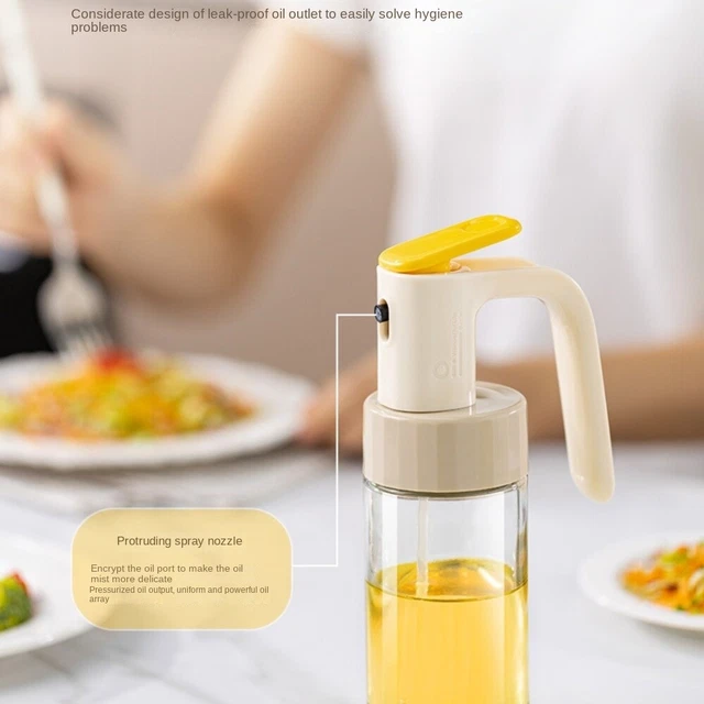 WITH HANDLE OIL Sprayer 250ML Press Oil Spritzer Portable Oil Dispenser ...