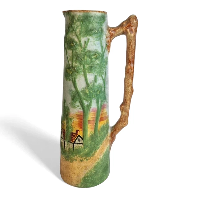VINTAGE JUG RADFORD Cottage Edward Radford Art Deco Pottery Pitcher £60 ...