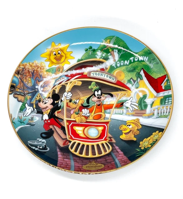 DISNEYLAND'S 40TH ANNIVERSARY Plate Mickey's Toontown The Bradford ...