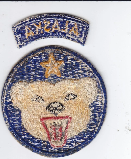 ORIGINAL WWII US Army Alaska Defense Command Patch w Tab - Embroidered ...