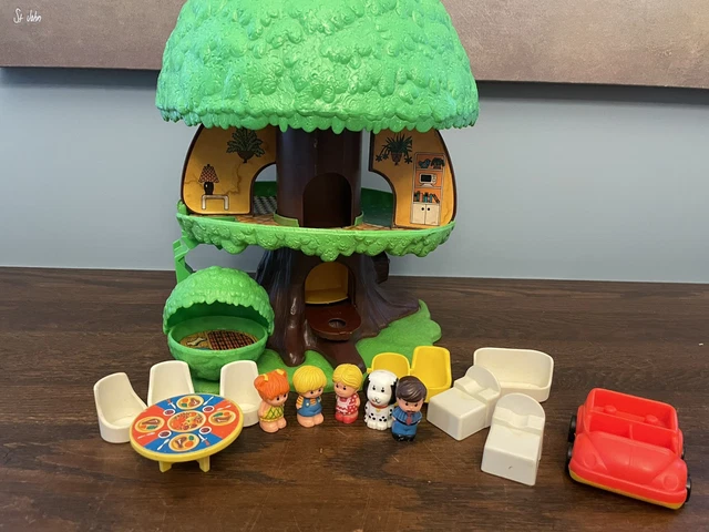 VINTAGE TREE TOTS Family Tree House Playset Original Kenner 1975 w ...