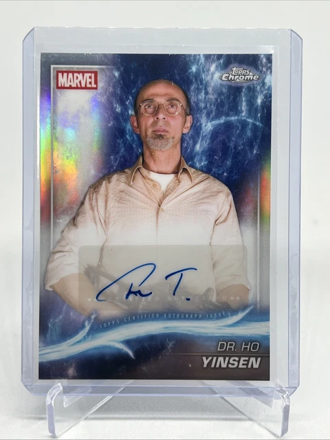 2025 TOPPS CHROME Marvel Studios Dr Ho Yinsen Refractor Auto SP Card ...