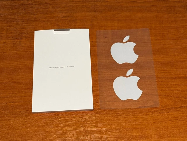 GENUINE OFFICIAL APPLE Logo Stickers x2 - From New iPads £1.25 ...