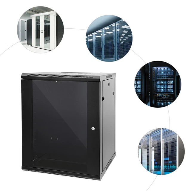 WALL MOUNT SERVER Data Cabinet Enclosure Rack 15U Series Network ...