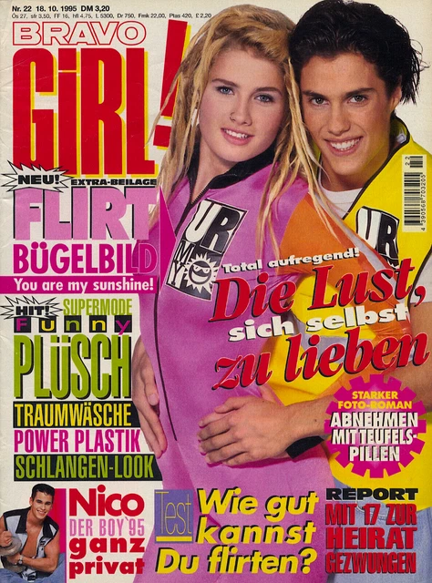 MAGAZINE BRAVO GIRL n° 22/ 18. 10. 1995, WORLDS APART. EUR 12,00 ...