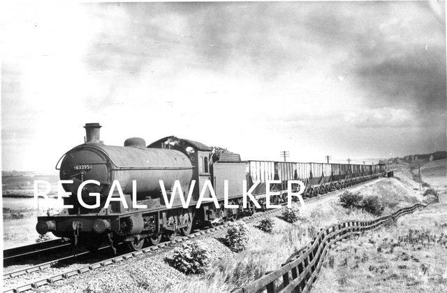 BRITISH RAIL RAILWAY Steam Photo 1960'S - Q6 63395 At Annfield Plain ...