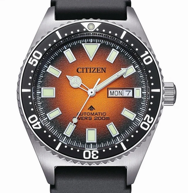 CITIZEN PROMASTER AUTOMATIC DIVER'S Iso 6425 20 Atm Diver Watch NY0120 ...