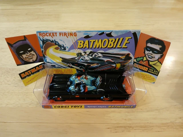 CORGI 267 BATMOBILE Gloss Black & Fold Out Box Reissue Diecast Model ...