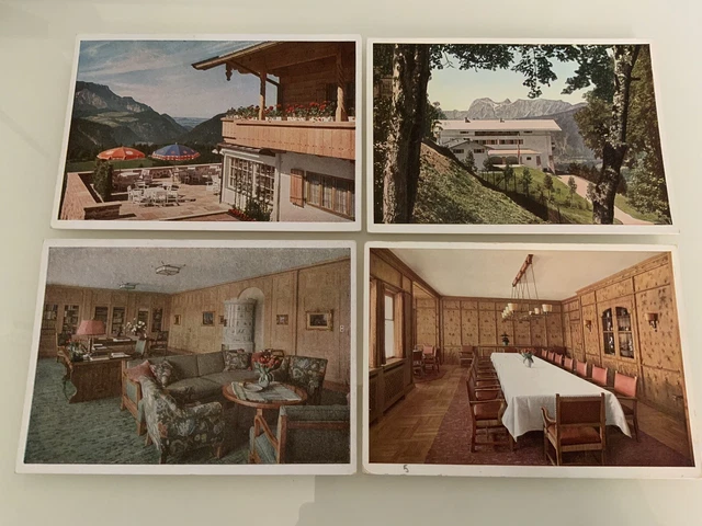WW2 GERMAN ADOLF Hitler berghof postcard Obersalzberg platterhof eva ...