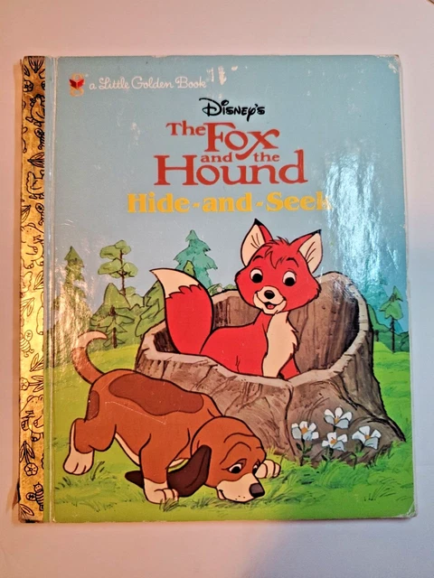 DISNEY'S THE FOX and The Hound Hide-And-Seek A Little Golden Book 1981 ...
