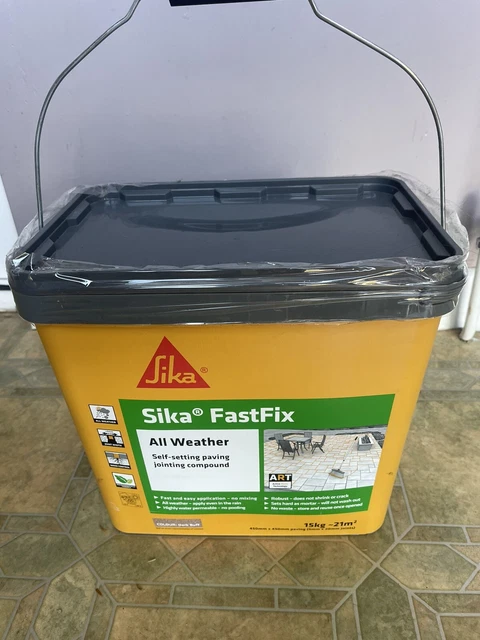 SIKA FASTFIX ALL Weather Self-Setting Paving Jointing Compound - 15kg £ ...