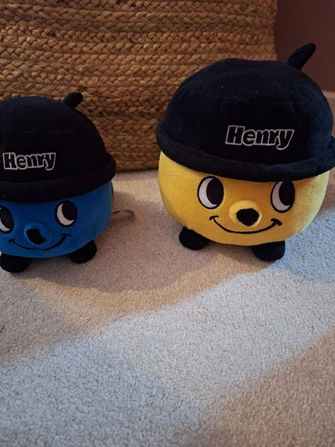 HUGGABLE HENRY YELLOW Soft Plush Toy - Vacuum Hoover **RARE ...