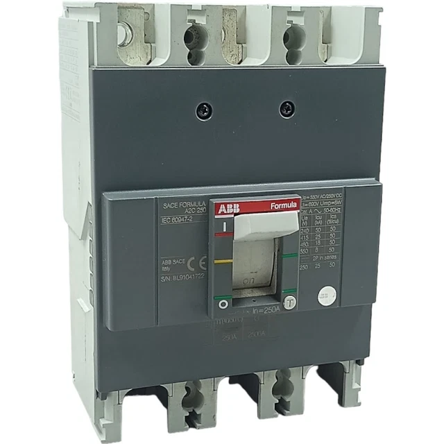 DISJUNTOR CAIXA MOLDADA ABB Sace FORMULA A2C 250 250A 550V $246.34 - PicClick CA