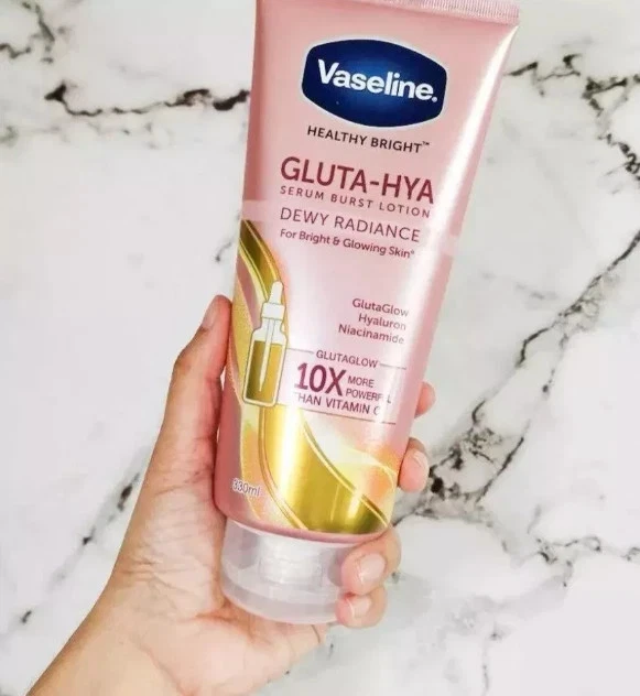 VASELINE GLUTA-HYA SERUM Burst Lotion Dewy Radiance 330ml Large UK ...