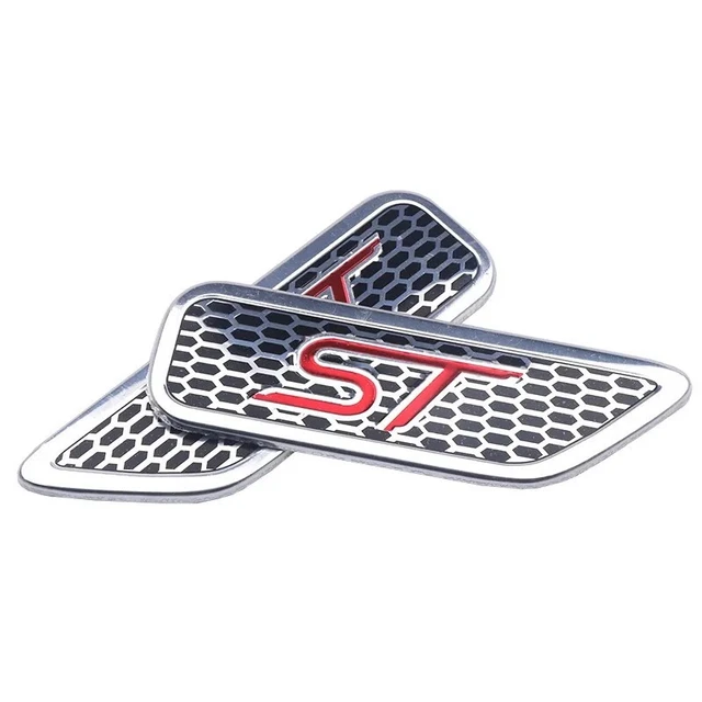 NEW FORD *2 ST Line Fender Side Wing Badge Emblem Sticker Fiesta Focus ...