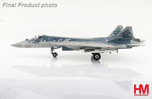 HOBBY MASTER HA6806 1:72 Sukhoi Su-57 Stealth Fighter 01 Bleu Russe Air ...