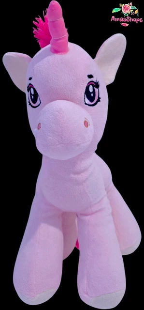 UNICORN LIGHT PINK L:13in/33.02cm H:17in/43.18cm Soft Toys £6.48 ...