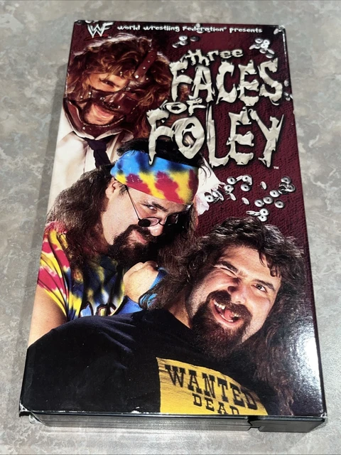 WWF - THREE Faces of Foley (VHS, 1998) MICK FOLEY MANKIND DUDE LOVE ...