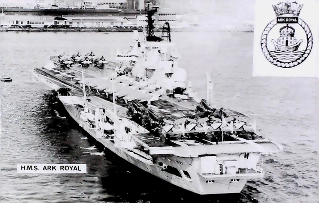 BRITISH ROYAL NAVY HMS H.M.S. Ark Royal Military Ships Photograph 22925 ...