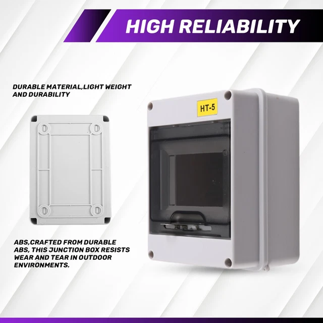 HT SERIES Box 5WAY IP65 Distribution Box Outdoor Plastic Electrical ...