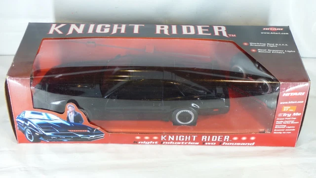 VINTAGE KNIGHT RIDER Radio Controlled Toy Car HITARI KITT Lights ...