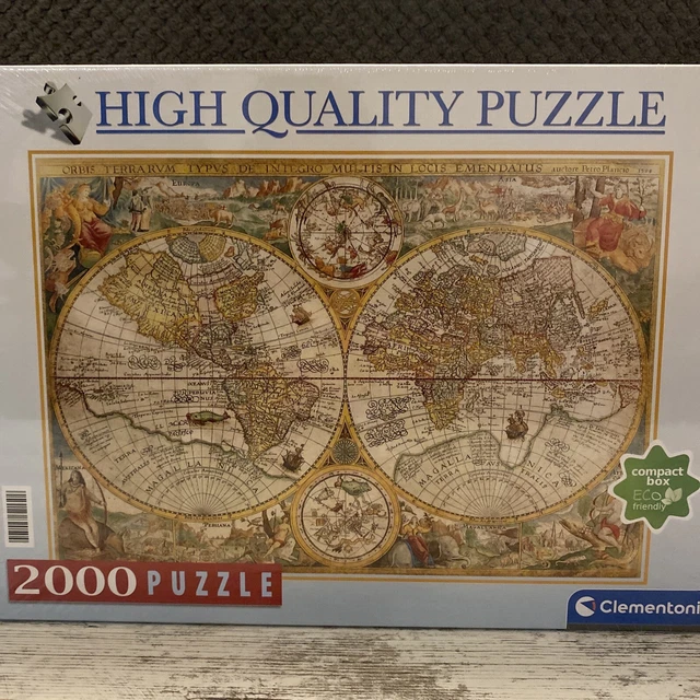 CLEMENTONI ANCIENT WORLD MAP 2000 Piece Jigsaw Puzzle 82050 NEW and ...