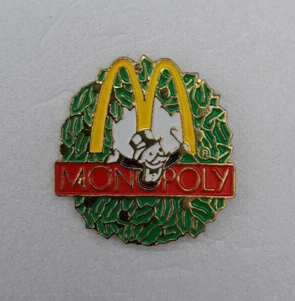 VTG 1995 MCDONALD'S FAST FOOD RESTAURANT MONOPOLY PIN BADGE £4.95 ...
