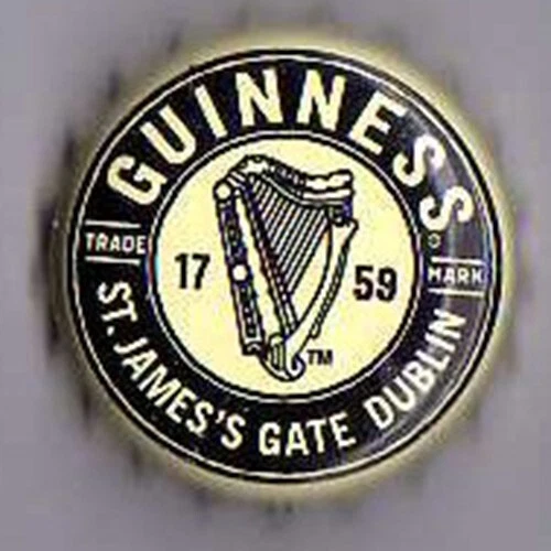 IRISH BEER BOTTLE Top Crown Cap - Guinness Brewery - Dublin (version a ...