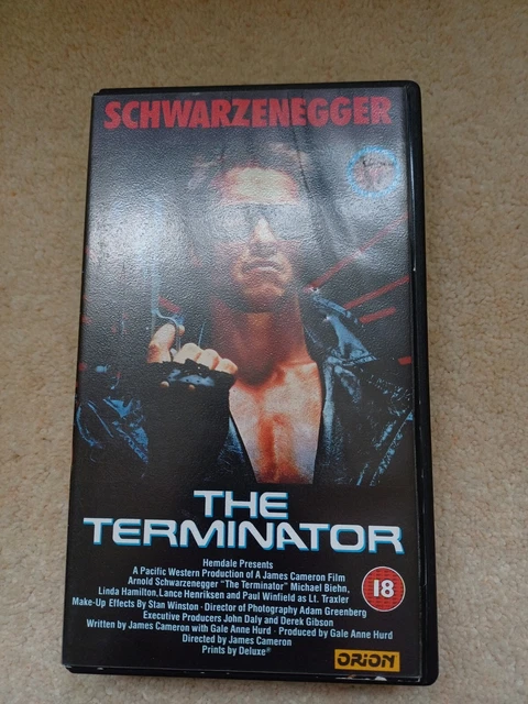 THE TERMINATOR RARE VHS Video Cassette Tape 1988 Virgin Vision Limited ...