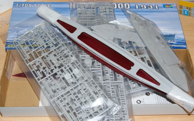 TRUMPETER 05741: BRIT. Battlecruiser "HMS HOOD" 1931 - Kit 1:700 £24.71 ...