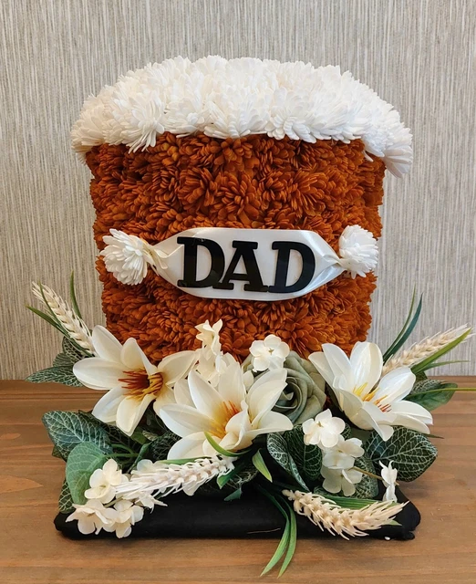 PINT OF BEER/LAGER Funeral Flower Tribute £65.00 - PicClick UK