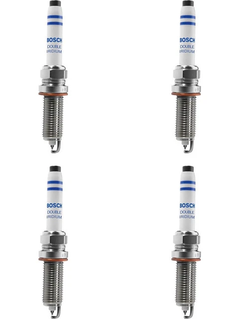 4 X BOSCH Spark Plugs Double Iridium YR8SII33U fits Kia Rio 1.4 UB CVVT ...