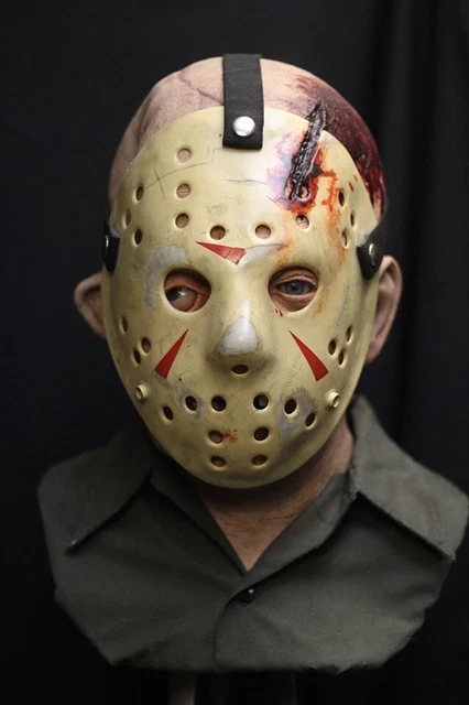 SHALLOW GRAVE JASON Friday 13th Final Chapter Part 4 Latex Display Bust ...