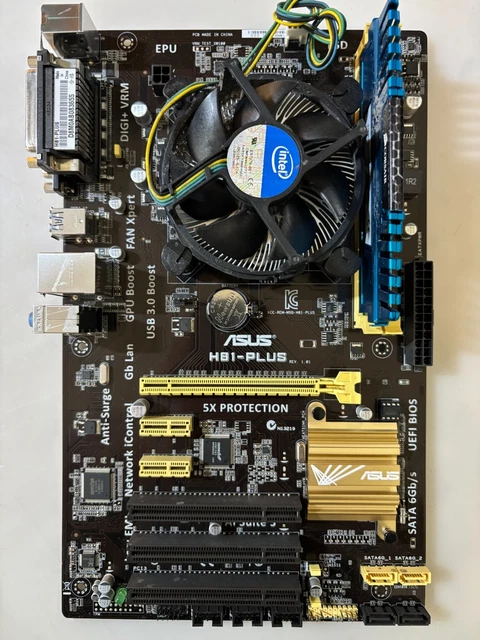 ASUS H81-PLUS ATX board. Intel i5 4th Gen, 8.0GB memory. £16.84 ...