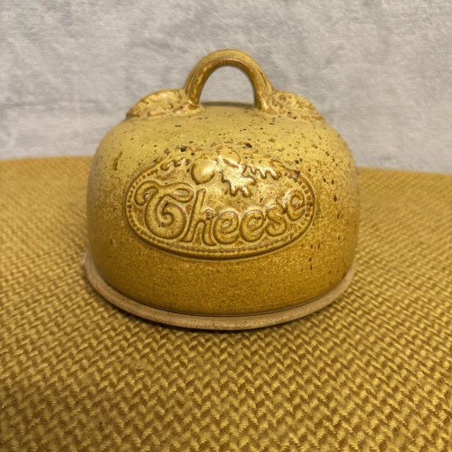 1970S VINTAGE STONEBRIDGE Pottery Cheese Dome Dish Plate Dia 17cm Brown ...