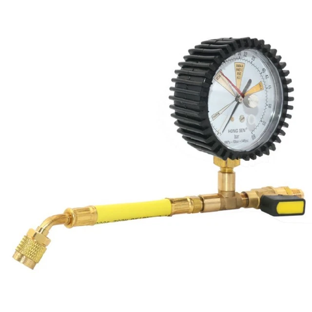 NITROGEN PRESSURE TEST Gauge Regulator for R22 R407C R410A SUV Air ...