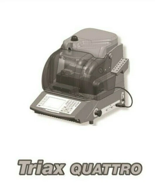 SILCA TRIAX QUATTRO Key Cutting Machine Manual - PDF Emailed to you £3. ...