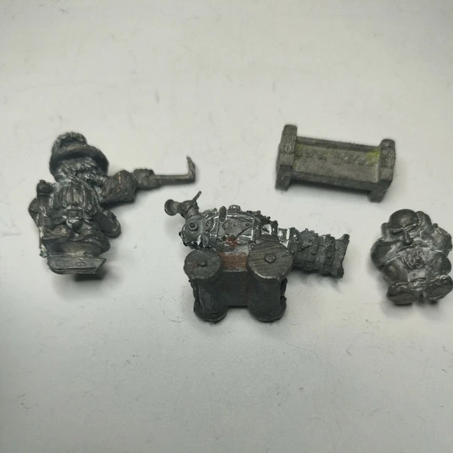 CITADEL WARHAMMER CLASSIC 80s Imperial Dwarf Flame Cannon and Crew oop ...