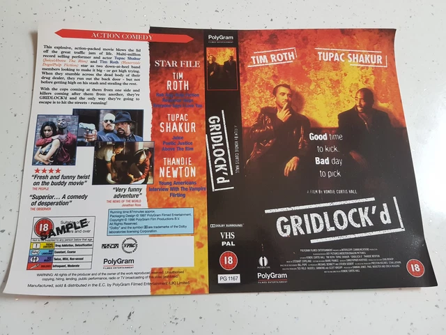 GRIDLOCK'D Sample VHS Video Sleeve -Large Box- No Tape £1.99 - PicClick UK