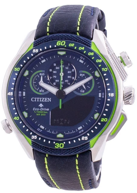 CITIZEN PROMASTER PERPETUAL Calendar Chronograph Alarm Timer 200M Mens ...