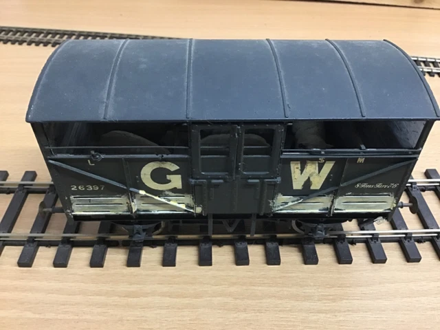 MODEL RAILWAYS KIT Built O Gauge GW Cattle Wagon with Sheep Unboxed EUR ...