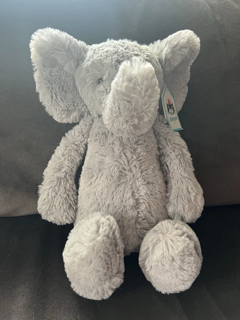 JELLYCAT MEDIUM BASHFUL Elephant Grey BNWT Rare Retired £63.12 ...